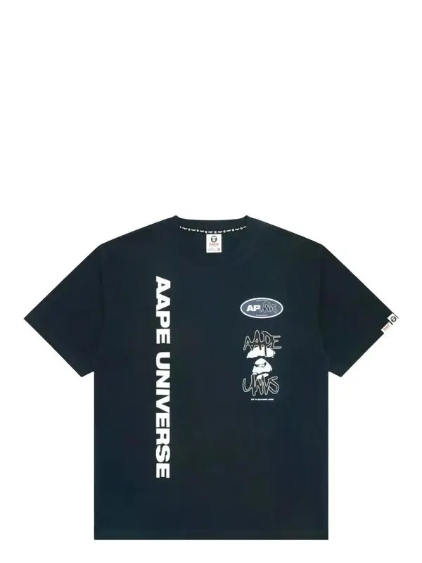 AAPE BY *A BATHING APE Aapeunvs Logo-print T-shirt - Blue