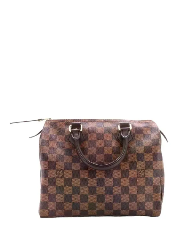 LOUIS VUITTON Speedy Handbag Damier 25 Satchel - Brown