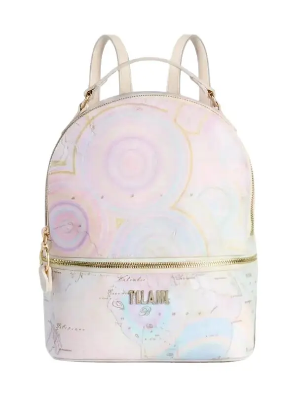 ALVIERO MARTINI 1° CLASSE Geo Dots Art Graphic-print Backpack - Pink