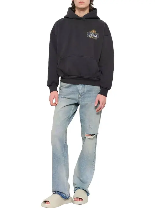 Rhude Safari Crest Hoodie - Black