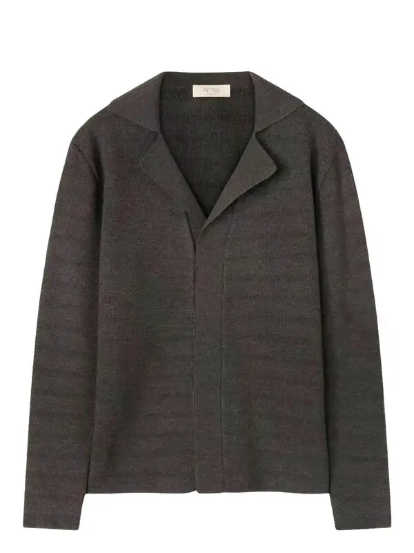 RETORI Merino Wool Knit Jacket - Grey