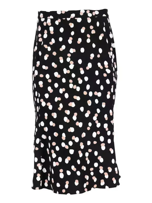 Altuzarra Polka Dot Midi Skirt - Black