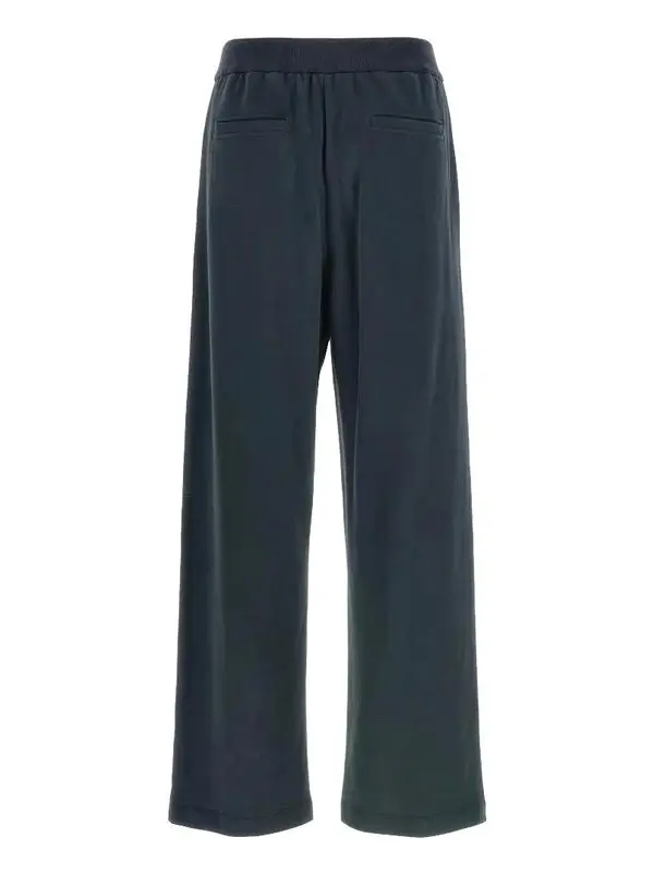Brunello Cucinelli Cotton Front-stitch Track Pants - Blue