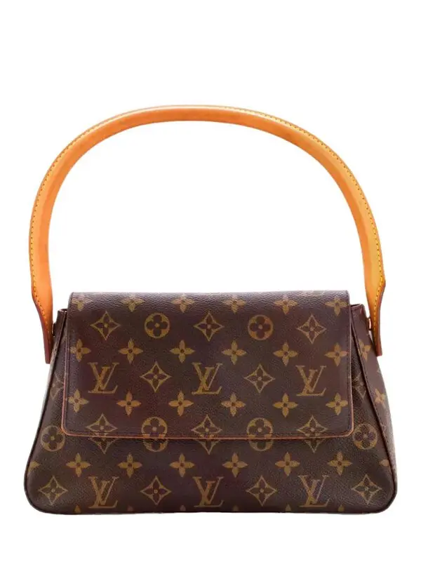 LOUIS VUITTON Monogram Canvas Mini Satchel Handbag - Brown