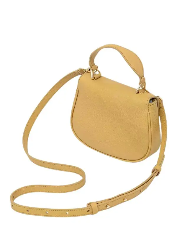 COCCINELLE Grainy Leather Shoulder Bag - Yellow