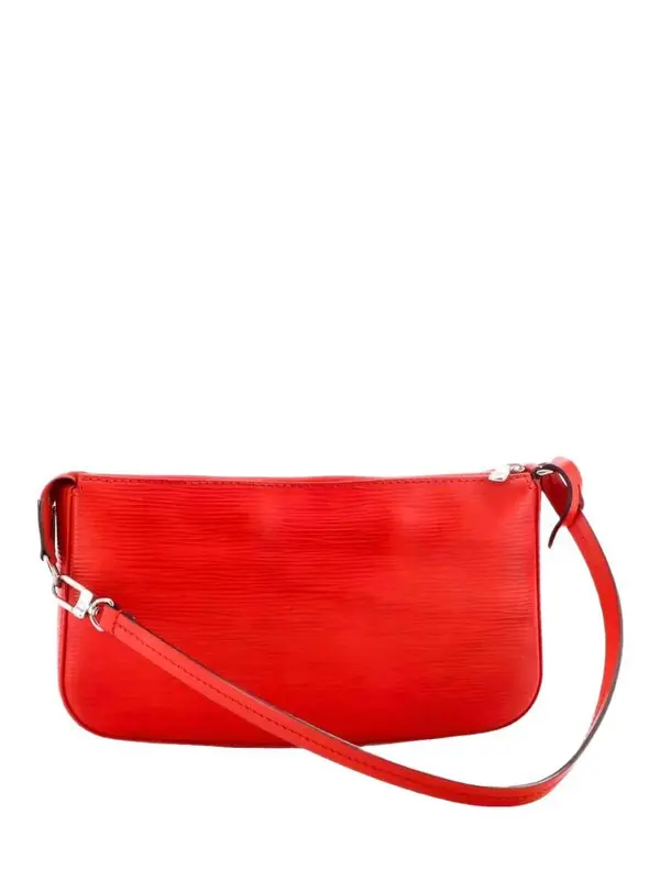 LOUIS VUITTON Pochette Accessoires Nm Epi Leather Clutch Bag - Red