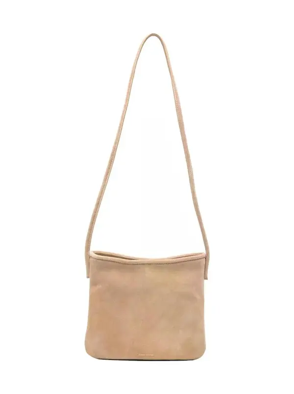 Manu Atelier Suede Shoulder Bag - Neutrals