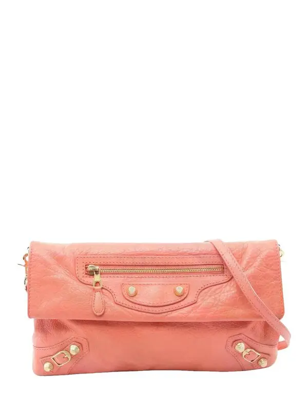 Balenciaga 2000s Giant Envelope Clutch Bag - Orange