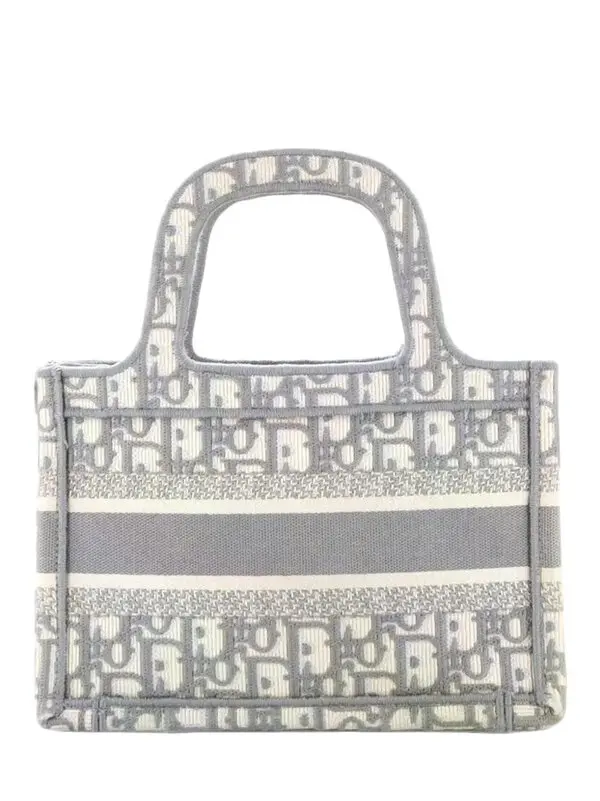 Dior Book Oblique Canvas Mini Tote Bag - Grey