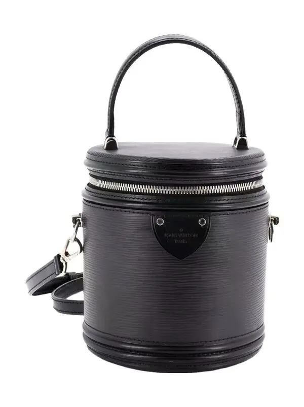 LOUIS VUITTON Cannes Handbag Epi Leather Satchel - Black