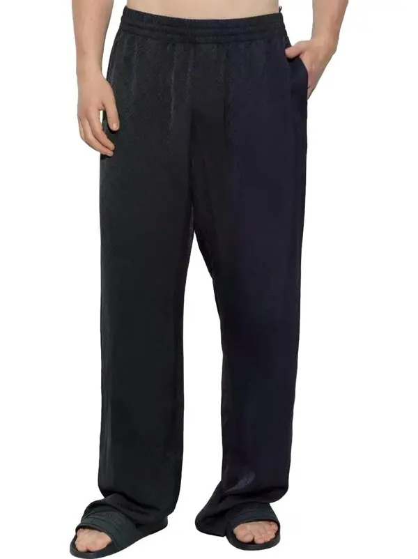 Casablanca Monogram-pattern Track Pants - Black