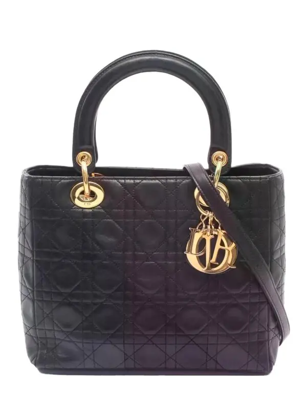 Dior Lady Tote Bag - Black
