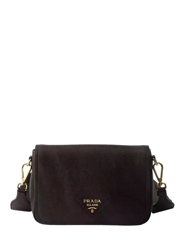 Prada Leather Shoulder Bag - Brown