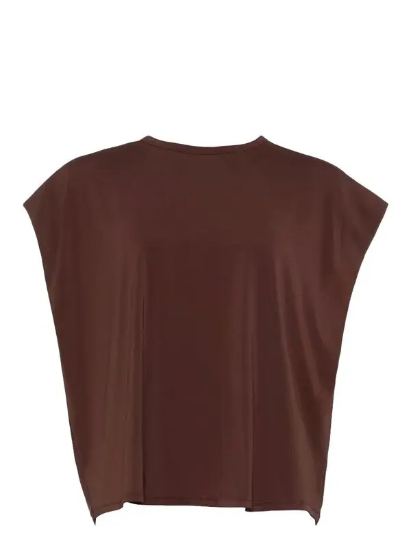 ERES Maelle Short-sleeve Top - Brown