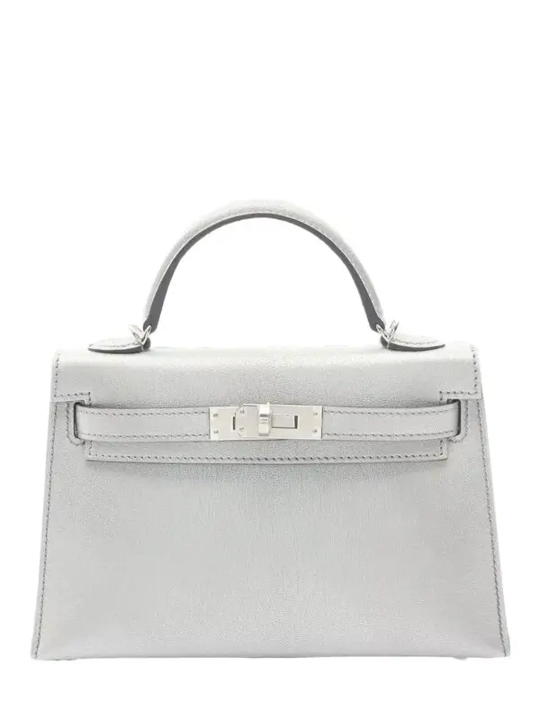 Hermès Mini Kelly Ii Tote Bag - Grey