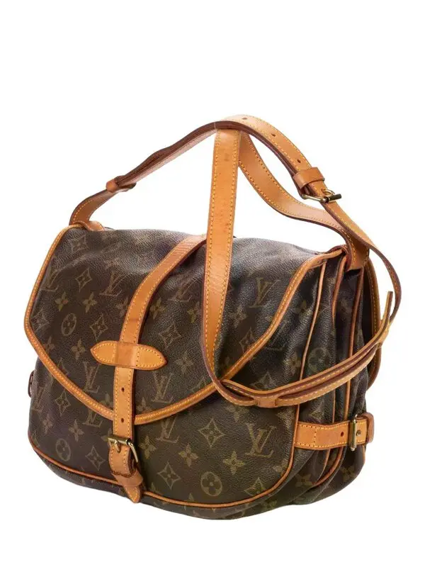 LOUIS VUITTON Pm Saumur Shoulder Bag - Brown