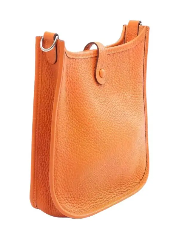 Hermès Tpm Evelyn Clemence Leather Cross Body Bag - Orange