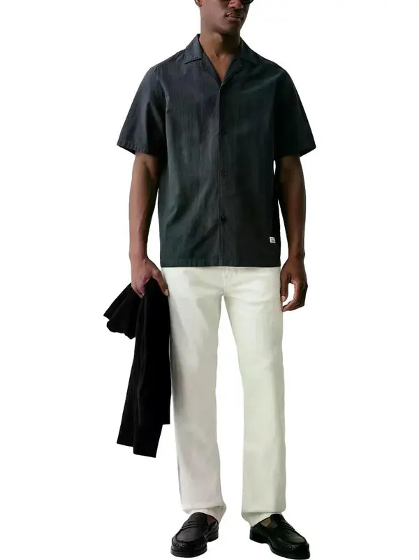 Marc O'polo Short-sleeved Camp-collar Shirt - Grey
