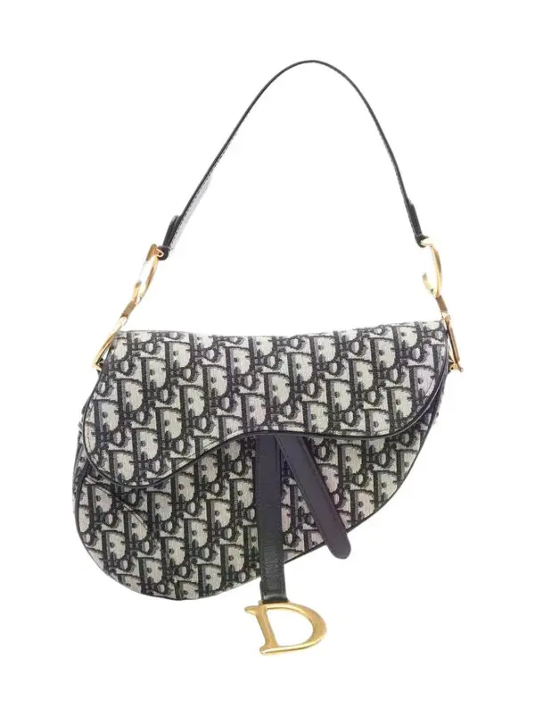 Dior Saddle Oblique Shoulder Bag - Neutrals