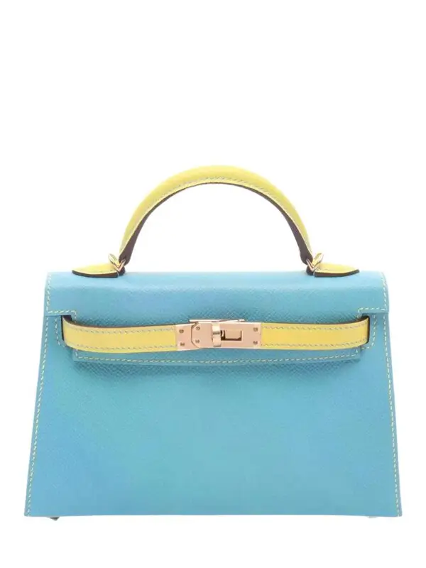 Hermès Mini Kelly Two-way Shoulder Bag - Blue