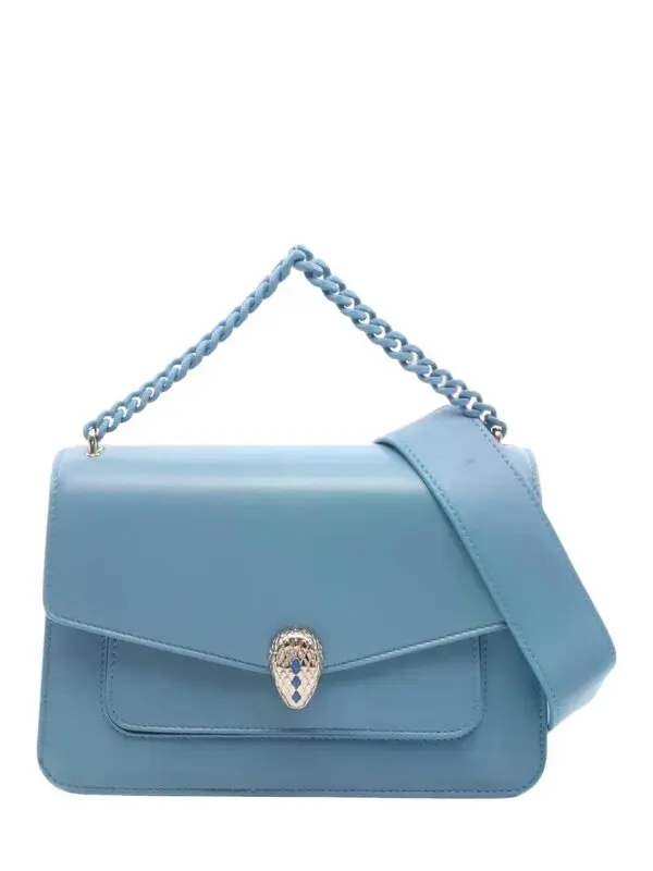 BVLGARI Serpenti Forever Chain Shoulder Bag - Blue