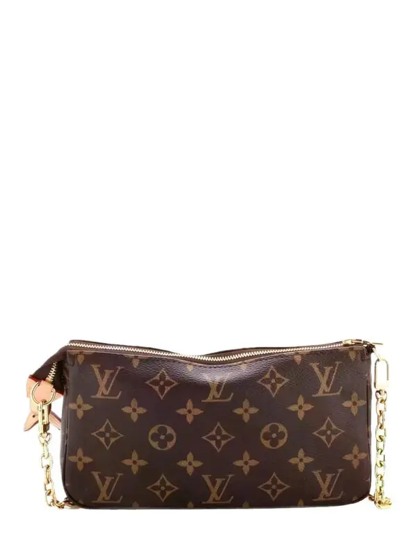 LOUIS VUITTON Monogram Canvas Pochette Accessoires Nm Clutch Bag - Brown