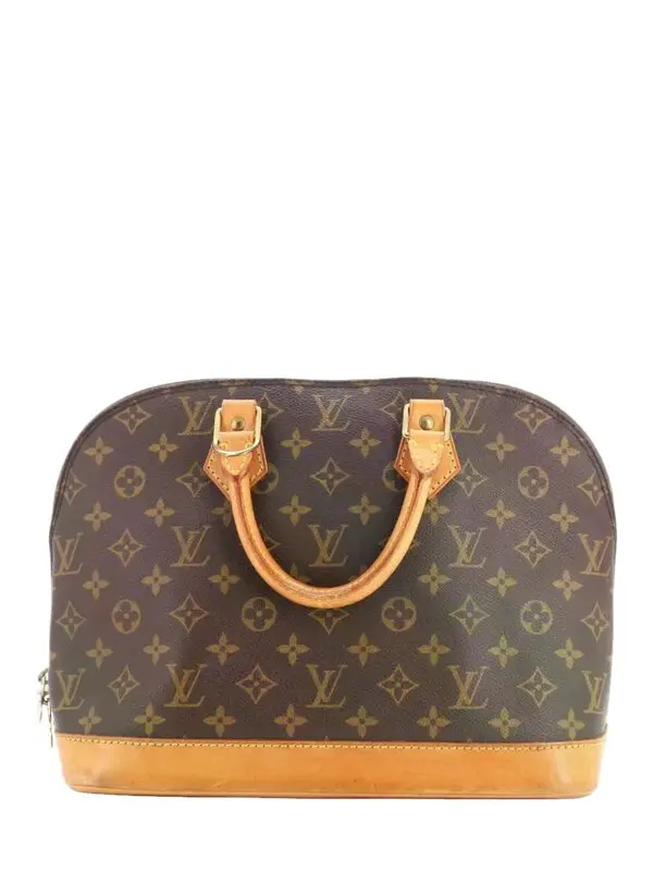 LOUIS VUITTON Alma Handbag Monogram Canvas Pm Satchel - Brown