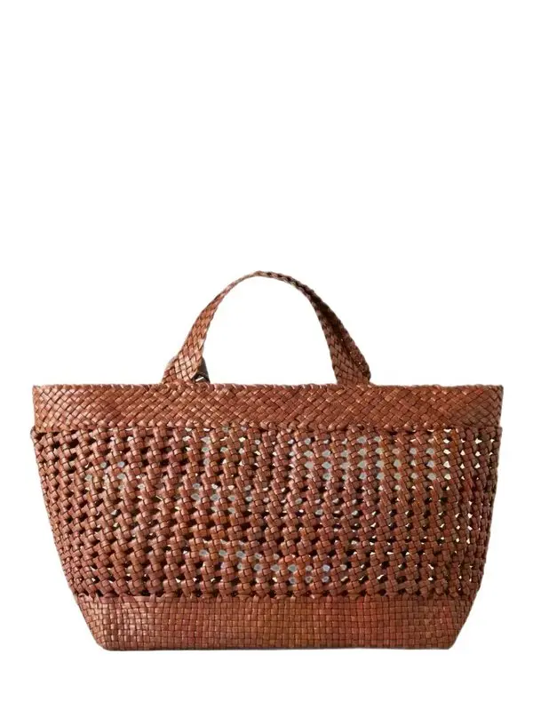 Mulberry Small Tote Bag With Braided Handles - Brown