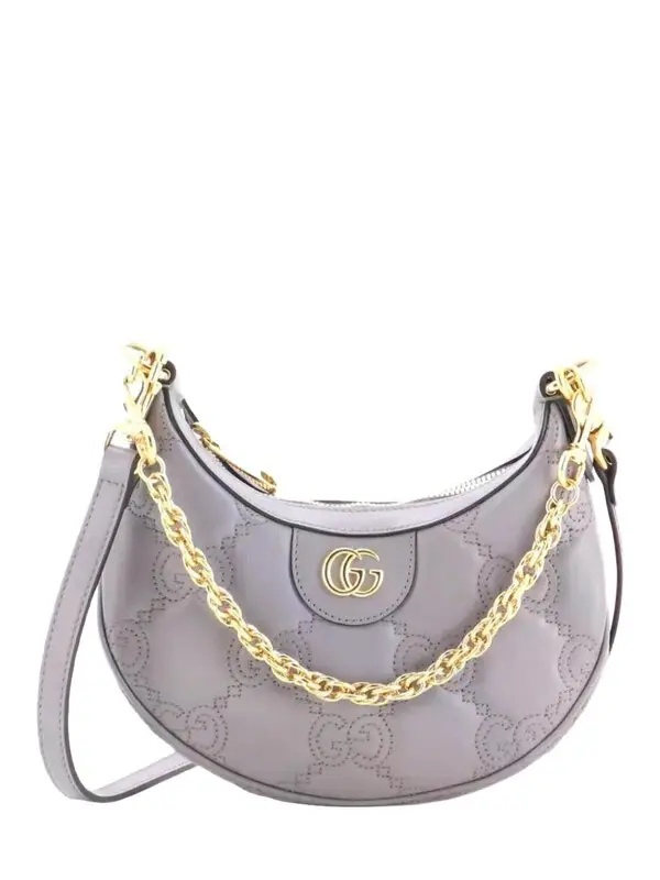 Gucci Matelasse Leather Mini Shoulder Bag - Grey