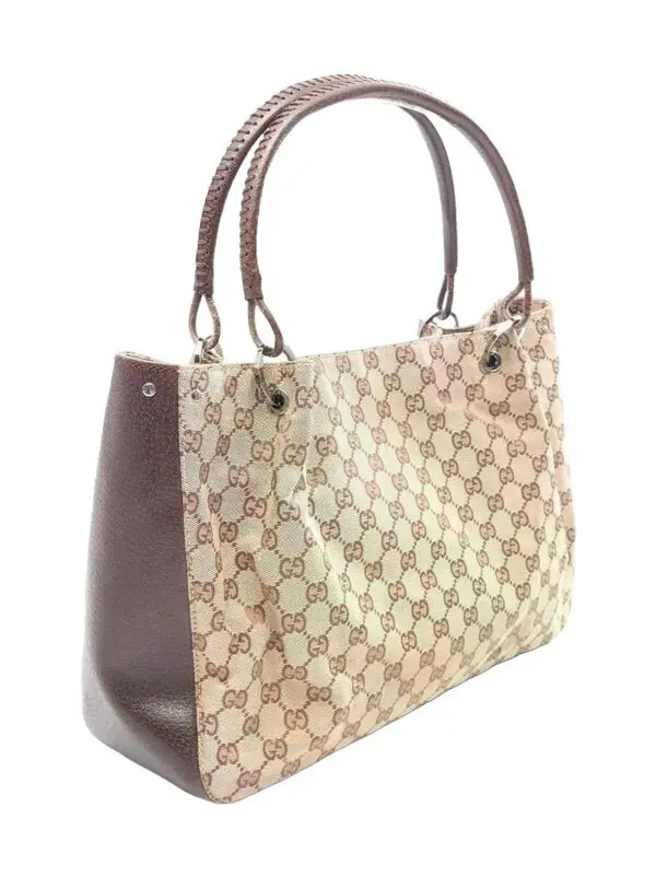 Gucci 2000s Gg Canvas Tote Bag - Neutrals