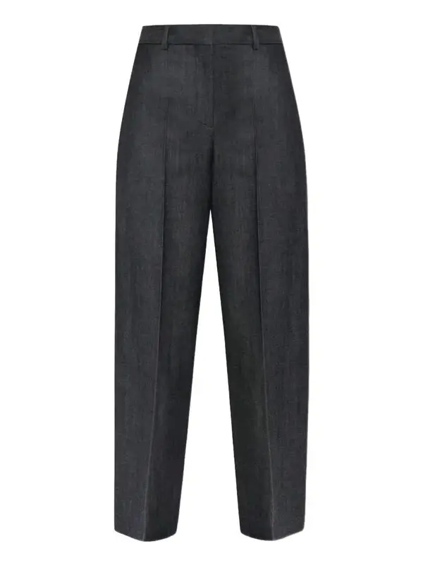 Balenciaga Pressed-crease Tailored Trousers - Blue