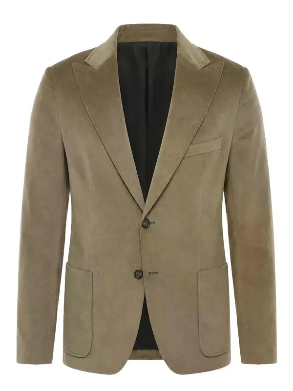 PAOLO PECORA Single-breasted Peaked-lapel Blazer - Neutrals