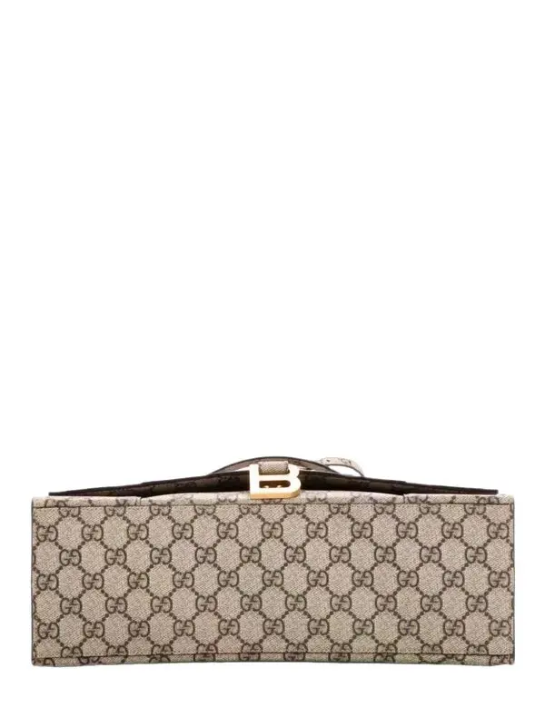 Gucci The Hacker Project Hourglass Top Handle Bag Gg Coated Canvas Medium Shoulder Bag - Brown
