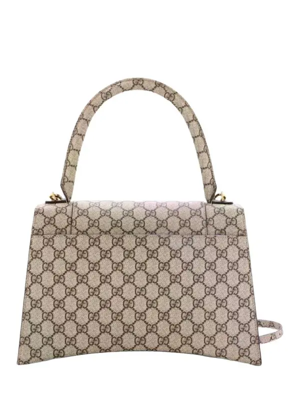 Gucci The Hacker Project Hourglass Top Handle Bag Gg Coated Canvas Medium Shoulder Bag - Brown