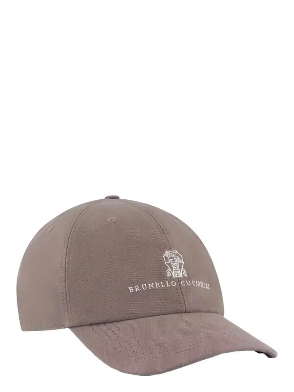 Brunello Cucinelli Embroidered-logo Baseball Cap - Neutrals