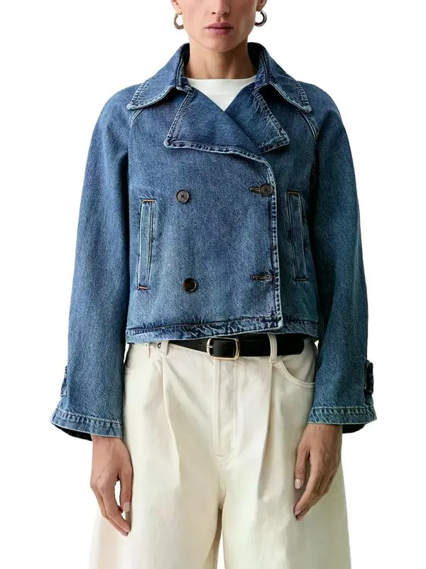 Marc O'polo Denim Double-breasted Jacket - Blue