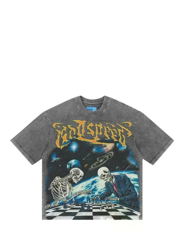GODSPEED Checkmate Ii Graphic-print T-shirt - Grey