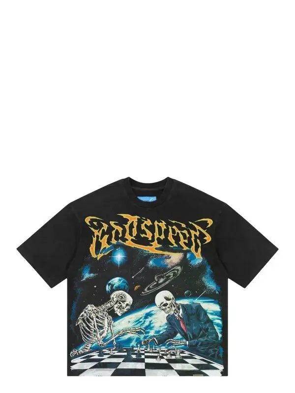 GODSPEED Checkmate Ii Graphic-print T-shirt - Black