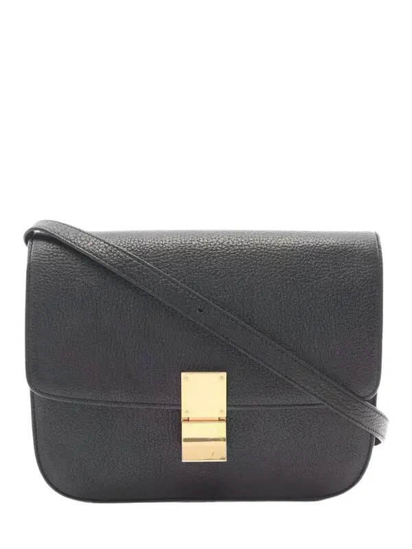 Celine 2010s Medium Classic Box Shoulder Bag - Black