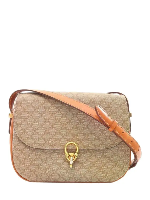 Celine Macadam Adjustable-strap Crossbody Bag - Neutrals