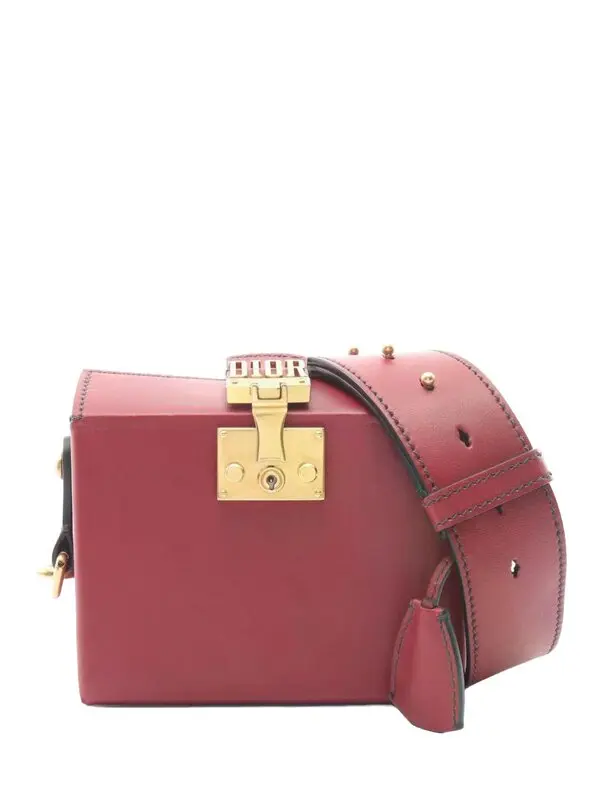 Dior Addict Box Leather Crossbody Bag - Red