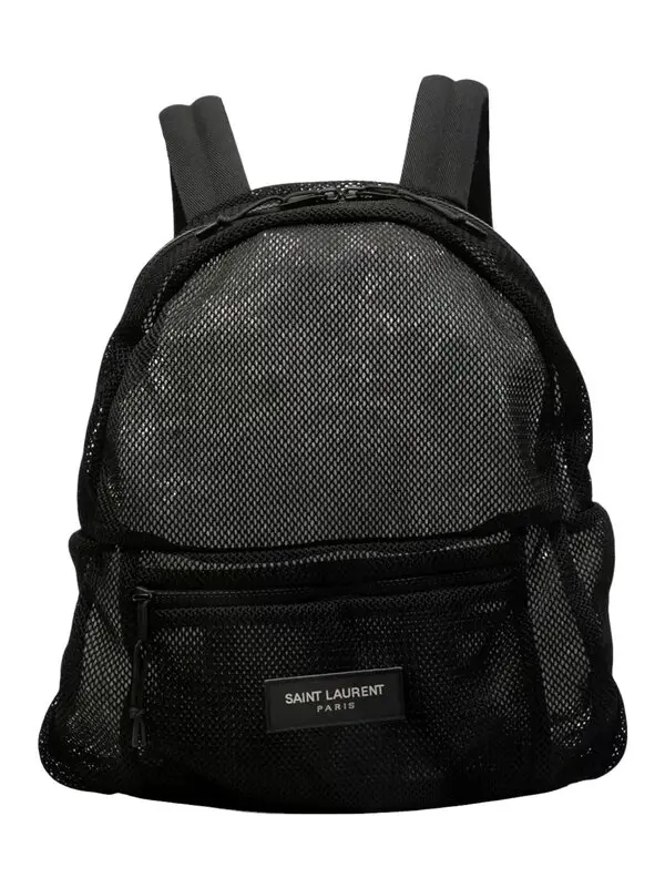 Saint Laurent Mesh Backpack - Black