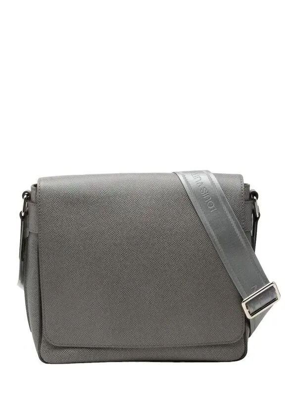 LOUIS VUITTON Taiga Roman Pm Crossbody Bag - Grey