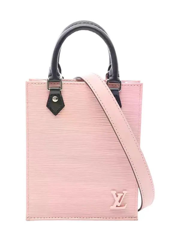 LOUIS VUITTON Epi Petit Sac Plat Satchel - Pink