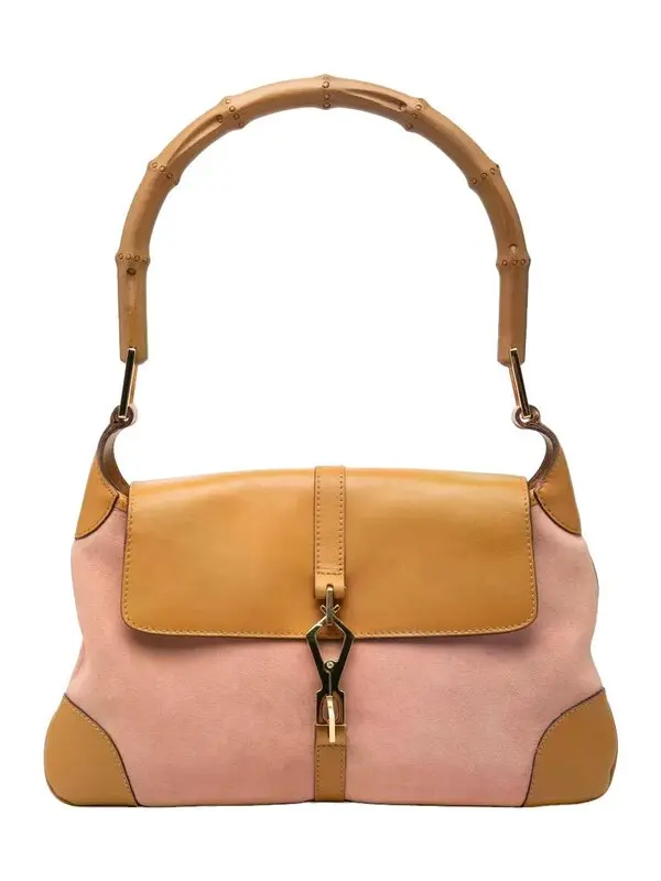 Gucci Suede Bamboo Jackie Hobo Bag - Brown