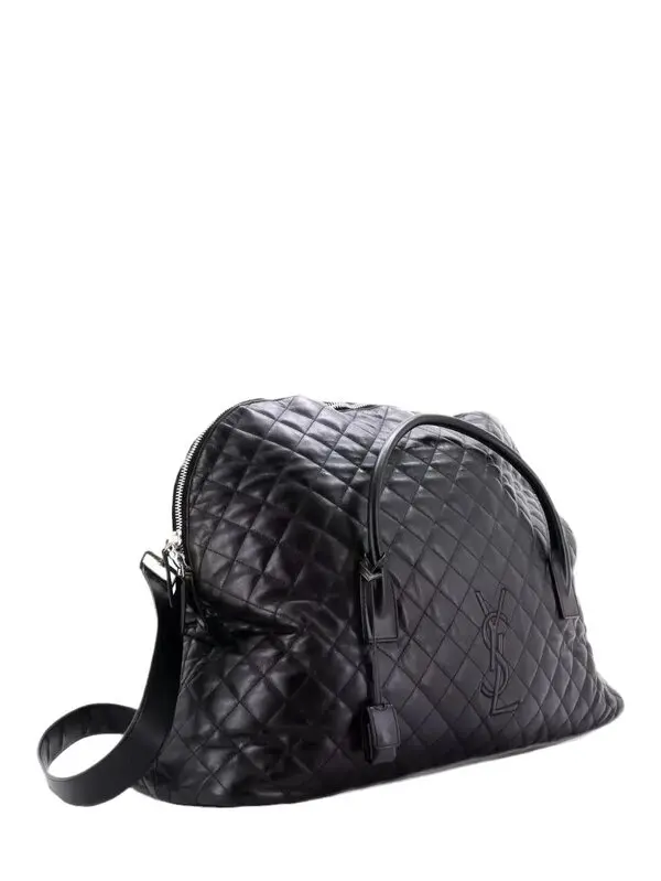 Saint Laurent Quilted Leather Travel Bag - Black