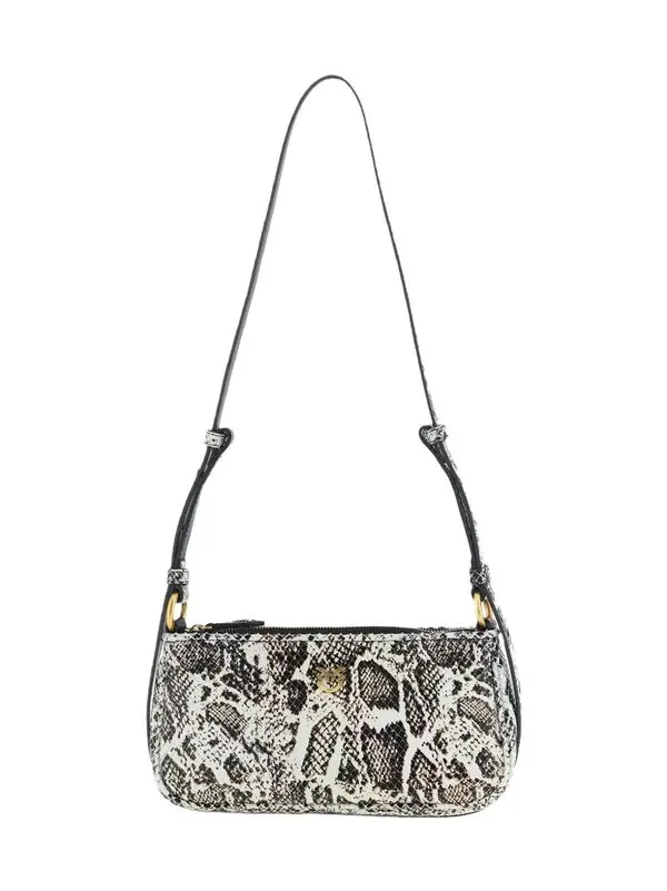 Pinko Love Birds Snake-effect Cross Body Bag - Grey