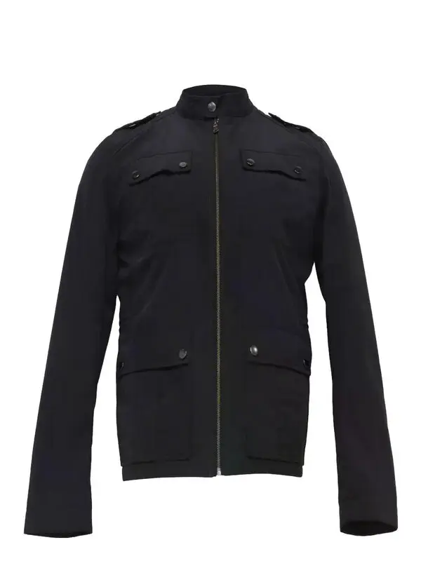 BOSS Stand Collar Flap Pocket Jacket - Blue