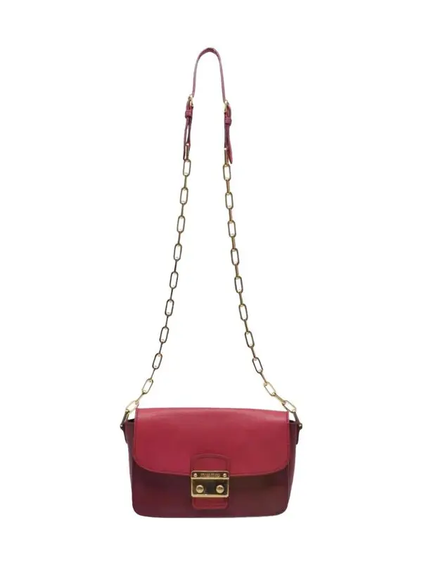 Miu Miu Chain Crossbody Bag - Red