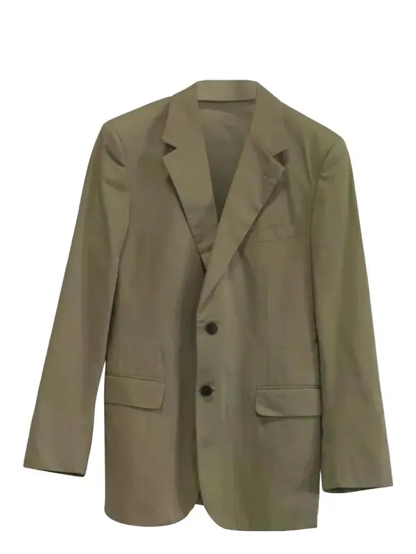 Prada Single-breasted Cotton Jacket - Neutrals